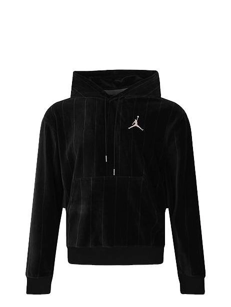 JORDAN Air Stripe Fleece Hoodie - Black
