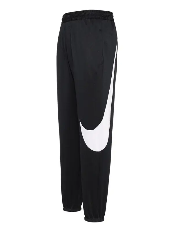 Nike Fleeced Big Hook Casual Ankle Banded Pants - Black