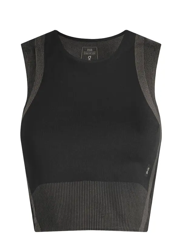 On Studo Knit Crop Top - Black