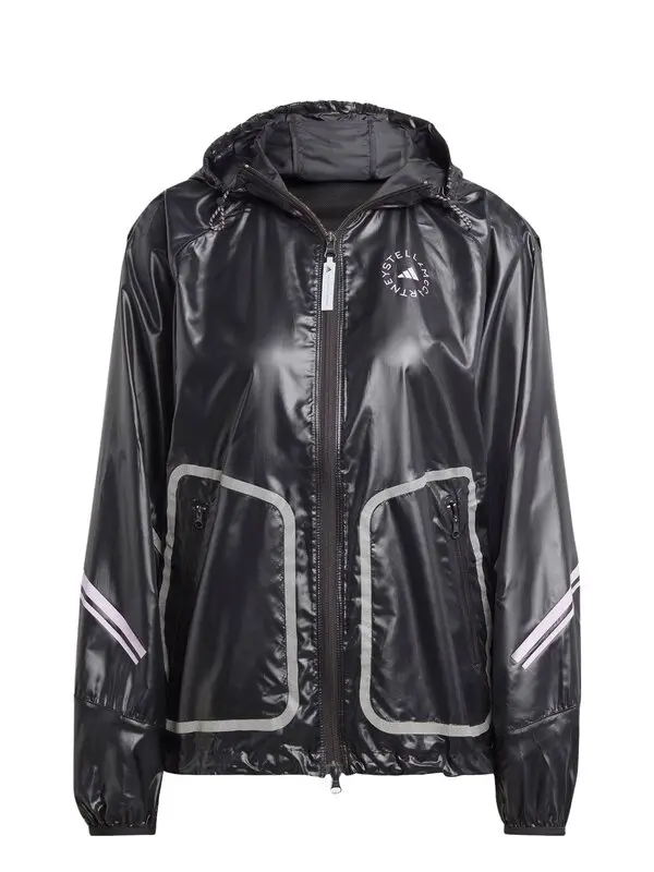 Adidas Stella Mccartney Truepace Running Jacket - Black/purple Glow