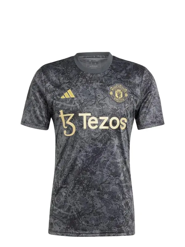 Adidas Manchester United Stone Roses Pre-match Jersey - Black