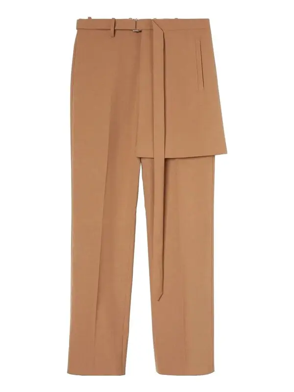 Off-White Fw22 Tailored Trousers With Belted Detail - Default Colorway