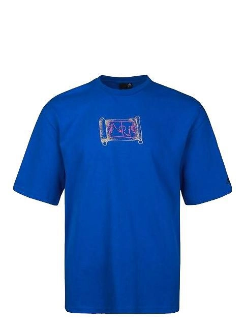 Adidas Ub Gfx Tee 1 Printing Loose Sports Short Sleeve - Blue