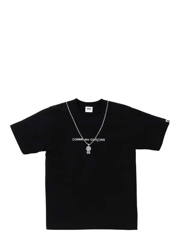 A BATHING APE X Comme Des Garcon Osaka Baby Milo Chain #2 T-shirt - Black