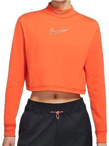 Nike Cropped Long Sleeve T-shirt - Orange
