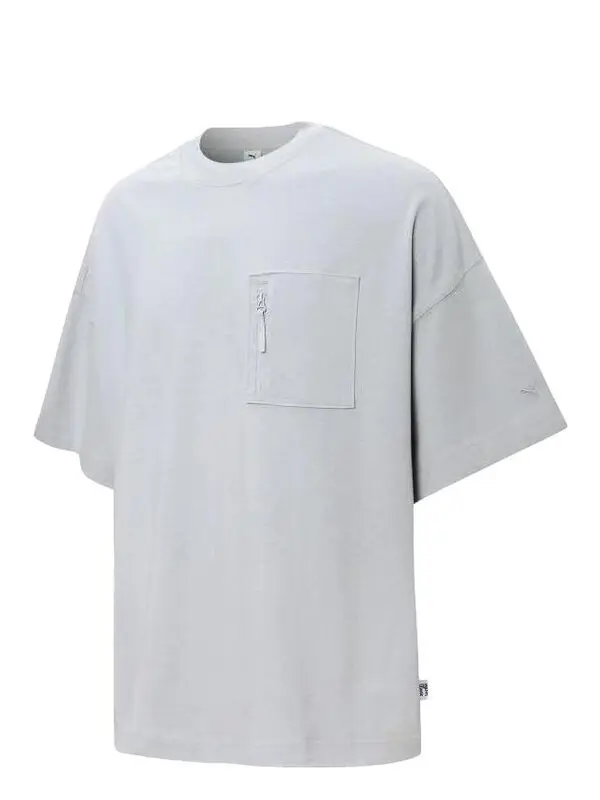 PUMA Logo Pocket T-shirt - Grey