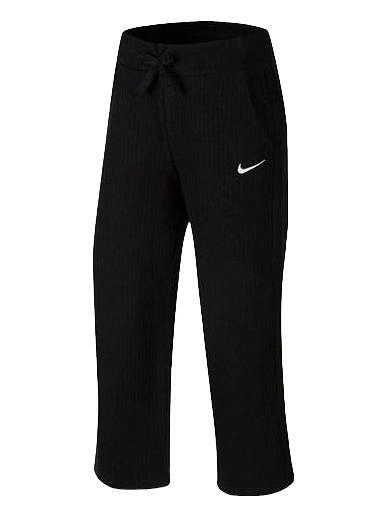 Nike Phoenix Fleece High-waisted Wide-leg Sweatpants - Black