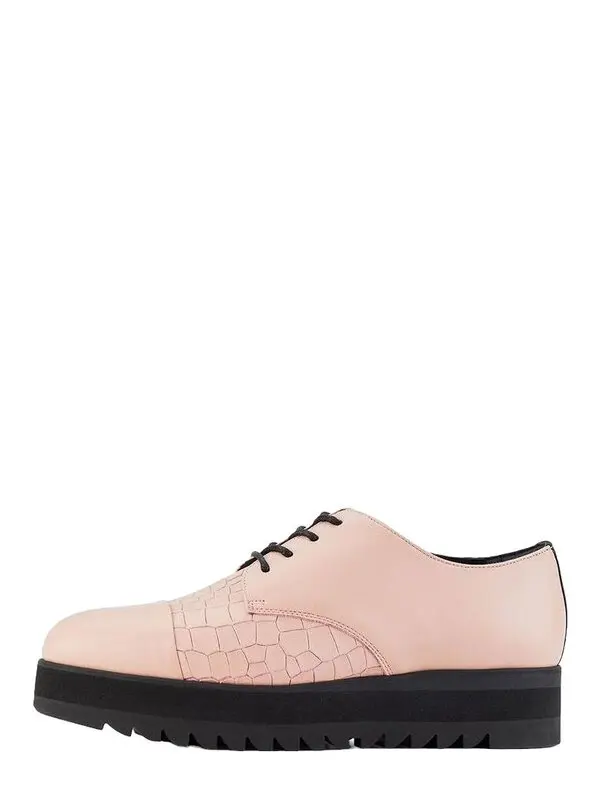 Onitsuka Tiger Derby Platform Lace-up Shoes - Pink/black