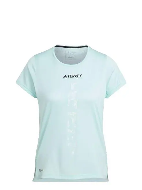 Adidas Agravic Trail Running Tee - Semi Flash Aqua