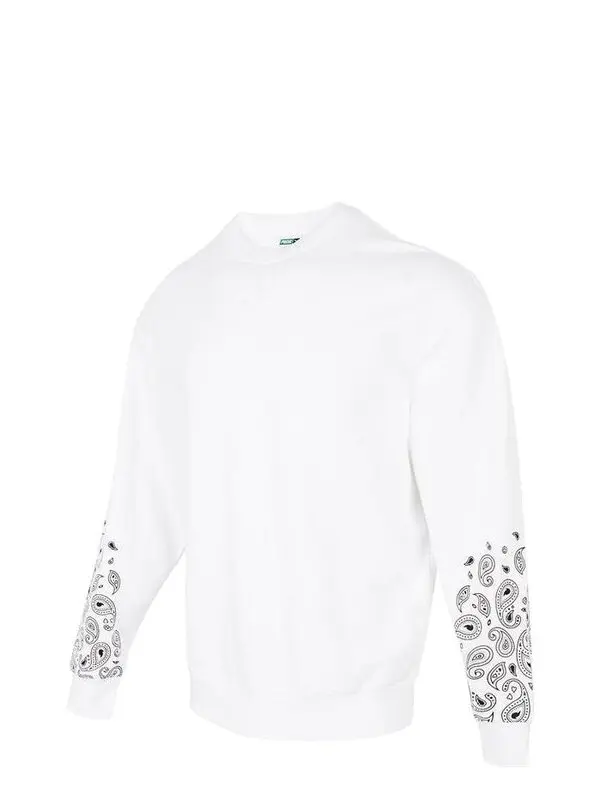 PUMA Paisley Graphic Crewneck Sweatshirt - White/black