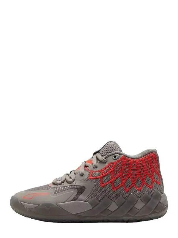 PUMA Mb.01 Mid Top Sneakers - Grey/red