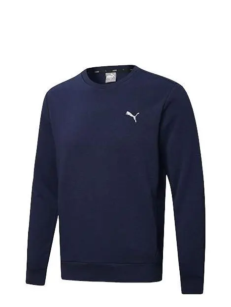 PUMA Crew Neck Sports Hoodie - Navy/white