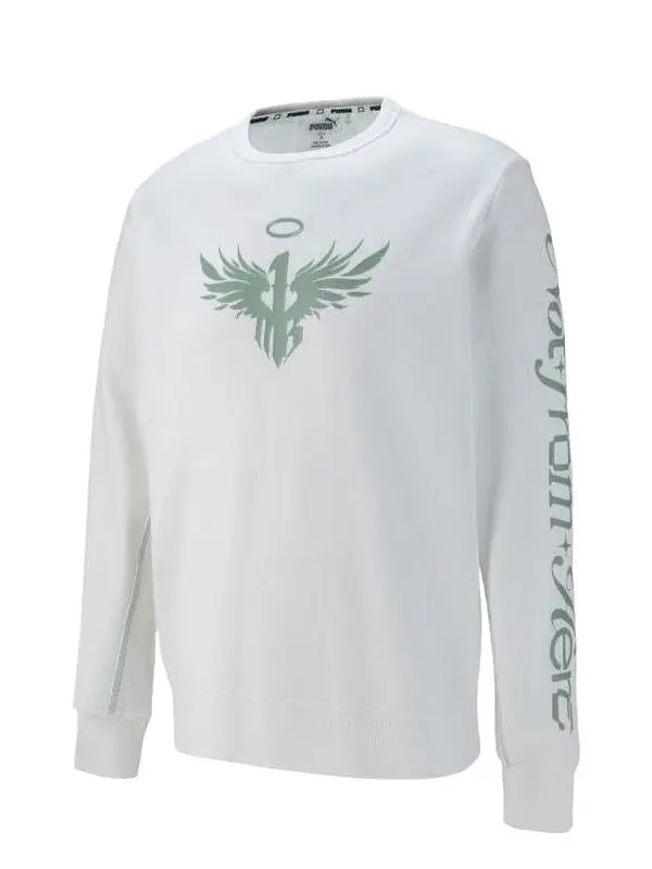 PUMA Long Sleeve Graphic T-shirt - White