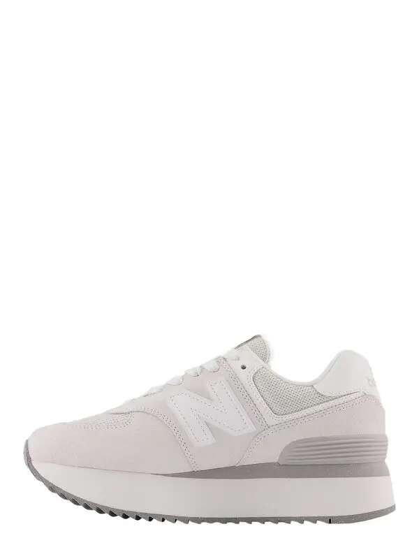 NEW BALANCE 574+ Platform Sneakers - White/gray