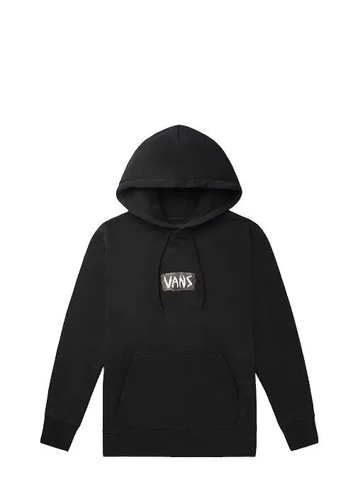VANS Back Printing Pullover Hoodie - Black