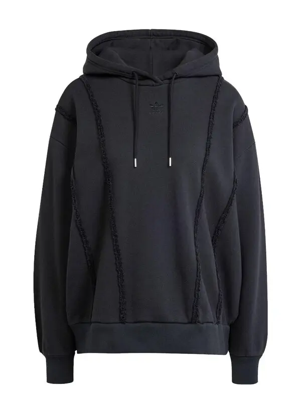 Adidas Originals Distressed Hoodie - Black
