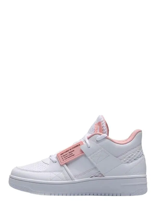 LI-NING Classic Skateboarding Low-top Sneakers - Pinkwhite