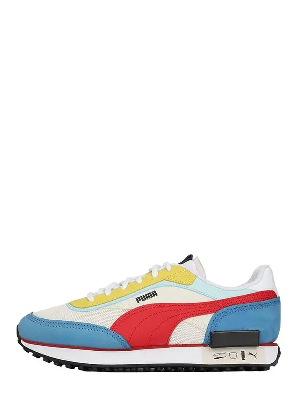 PUMA Future Rider 'icons' Low Top Sneakers - Blue/creamwhite/red