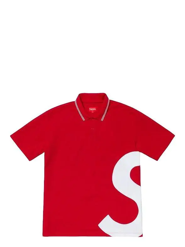 Supreme Ss19 S Logo Polo Side S Logo Polo Shirt - Red