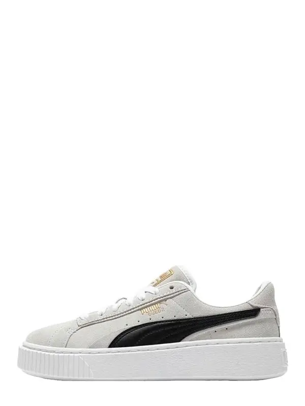 PUMA Suede Platform Sneakers - White And Black