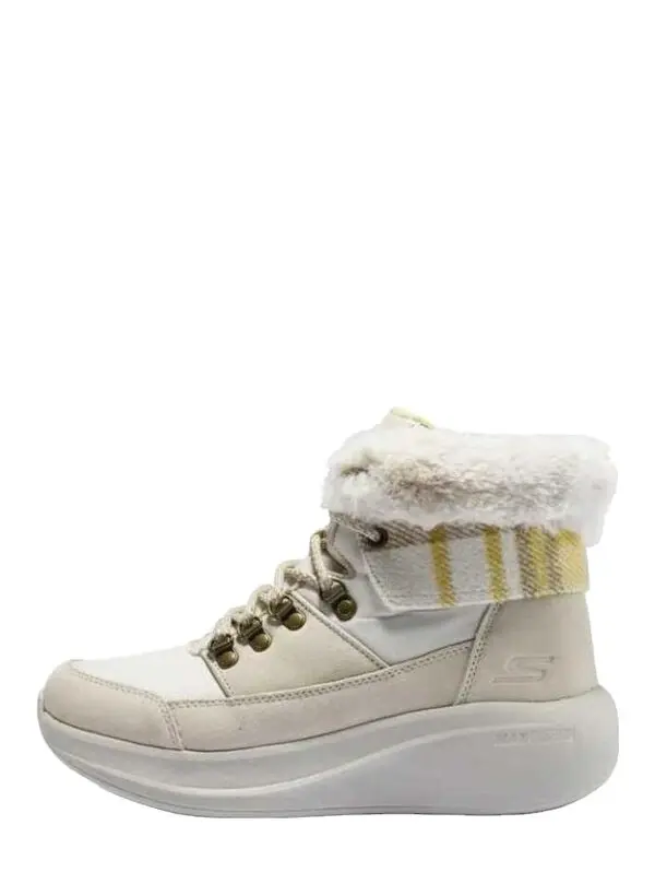 Sketchers Lace-up Ankle Boots - Beige/white