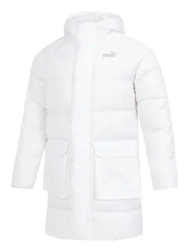 PUMA Long Down Jacket - White