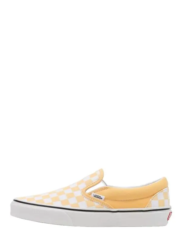 VANS Checkerboard Classic Slip-on Sneakers - White/yellow