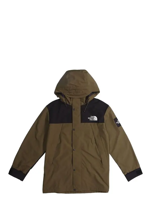 The North Face Colorblocked Hooded Jacket - Army Green