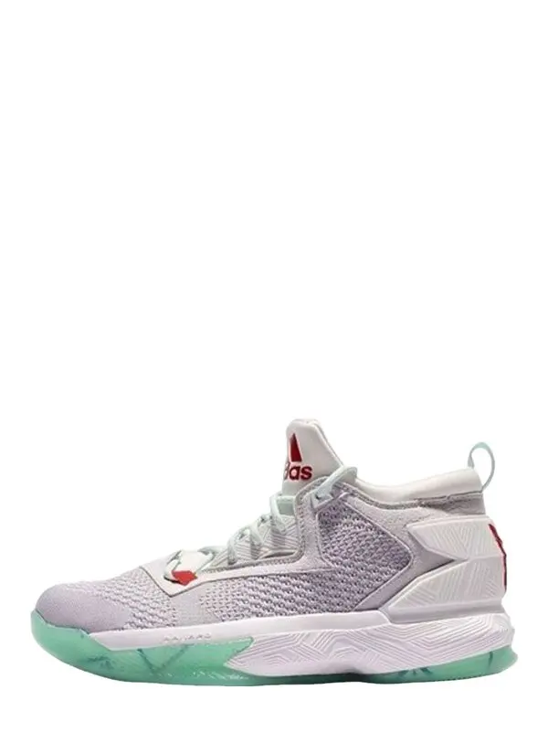 Adidas D Lillard 2 Pk 'carpet' Sneakers - Gray/white/red
