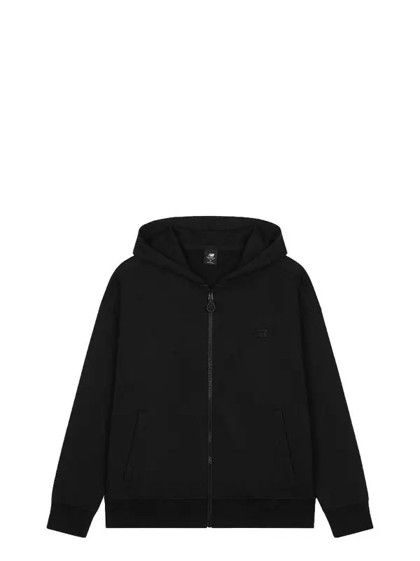 NEW BALANCE Full-zip Hooded Jacket - Black
