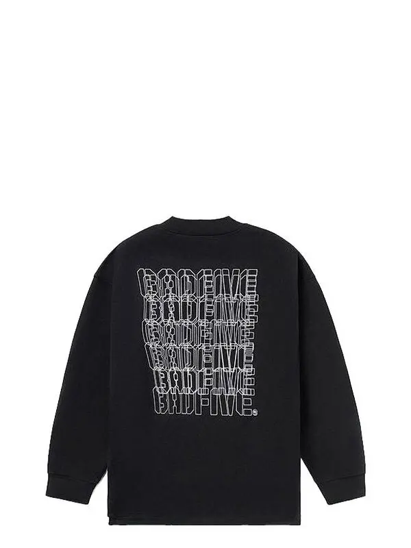 LI-NING Badfive Sports Basketball Series Loose Long Sleeve T-shirt - Black