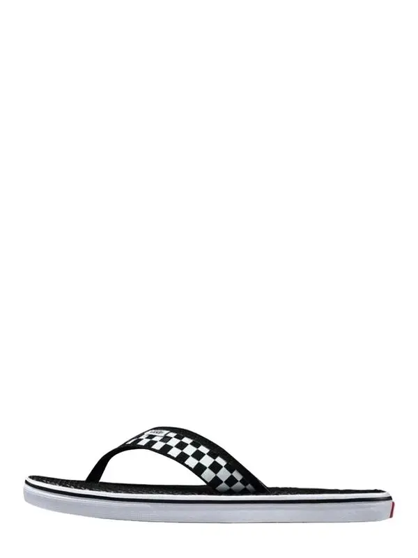 VANS La Costa Lite Checkerboard Flip Flops - Black/white