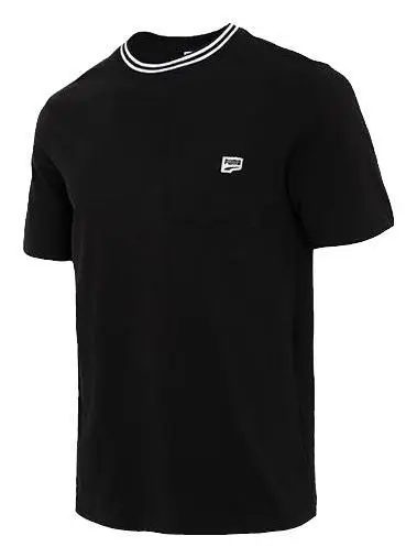 PUMA Downtown Pocket T-shirt 'black White - Black/white