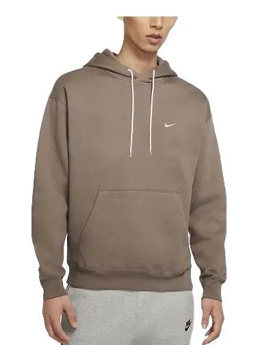 Nike Logo Embroidered Fleece Lined Pullover Hoodie - Multi-color