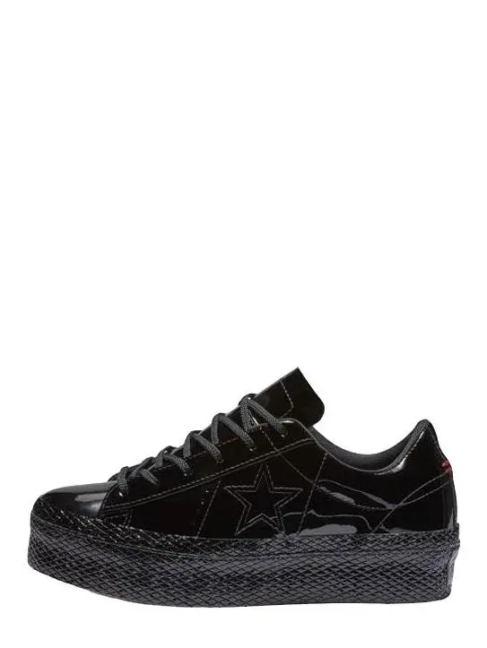 CONVERSE One Star Platform Ox 'patent - Black