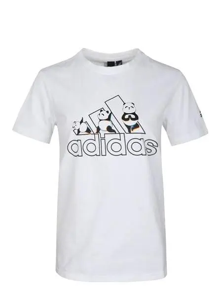 Adidas Panda Graphic Short Sleeve Tee - White