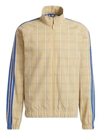 Adidas Originals Plaid Track Jacket - Creamy