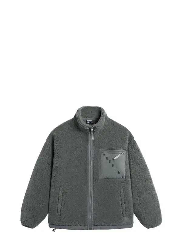 LI-NING Badfive Logo Polar Fleece Jacket - Grey