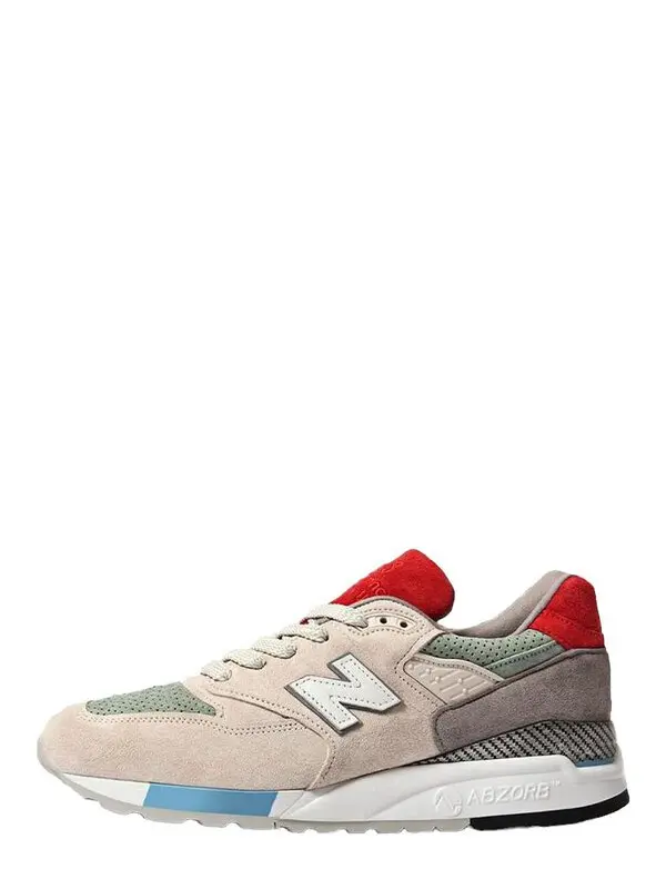 NEW BALANCE Concepts X 998 "grand Tourer" Lace-up Sneakers - Creamwhite/green/red
