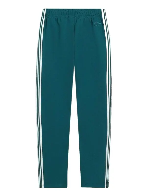 LI-NING Logo Side Striped Pants - Green/teal