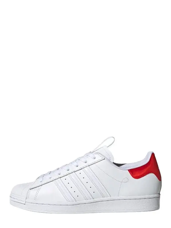 Adidas Originals Superstar Beijing Retro Casual Skate Shoes - White/red