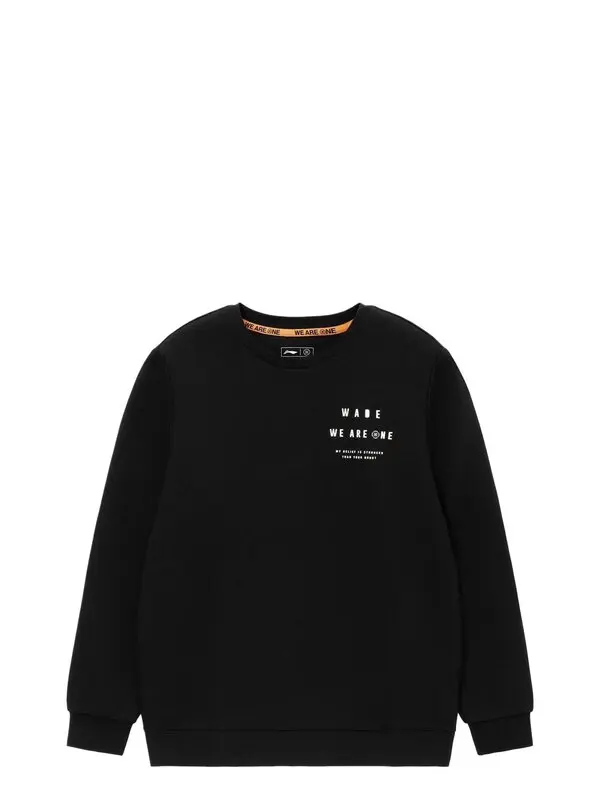 LI-NING Wade Series Pullover With Graphic Print - Black