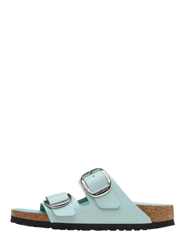 BIRKENSTOCK Arizona Big Buckle Nubuk Leather Sandals - Teal