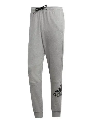 Adidas Mh Bos Pnt Ft Logo Printing Bundle Feet Sports Long Pants Asia Edition Light - Grey