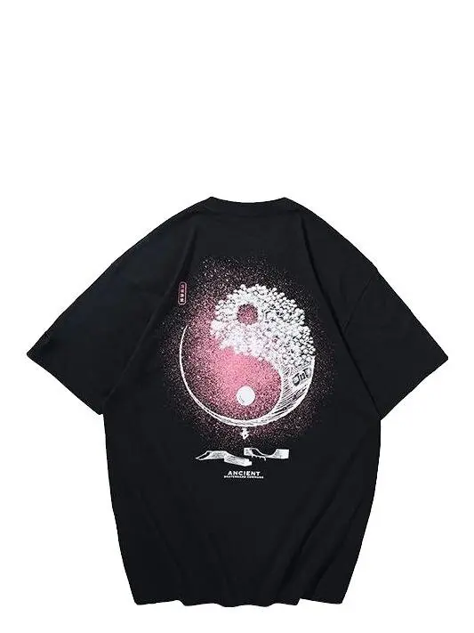 LI-NING Skateboarding Yin Yang Graphic Loose Fit T-shirt 'black - Black/multi-color