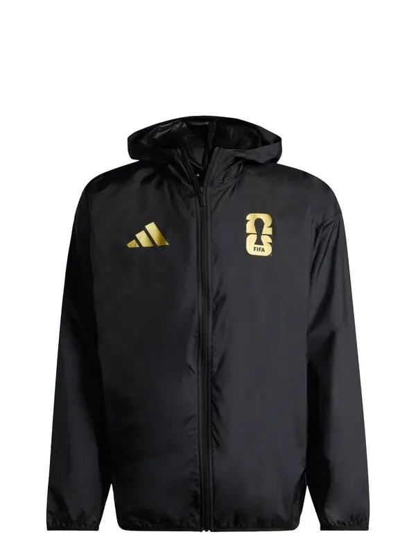Adidas Official Fifa World Cup 2026 Emblem Windbreaker Jacket - Black