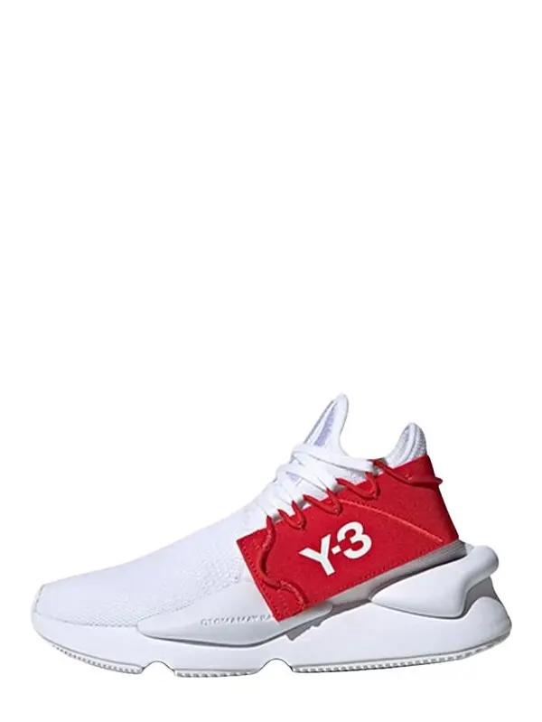 Adidas Y-3 Kaiwa Knit Sneakers - White/red