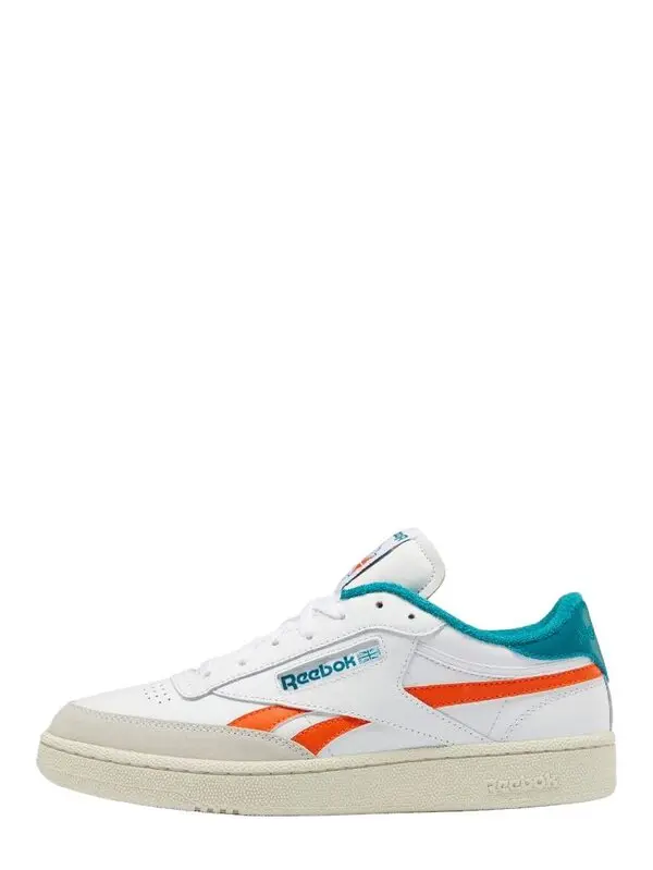 REEBOK Club C Revenge Low Top Sneakers - Cloud White/pump Orange/seaport Teal