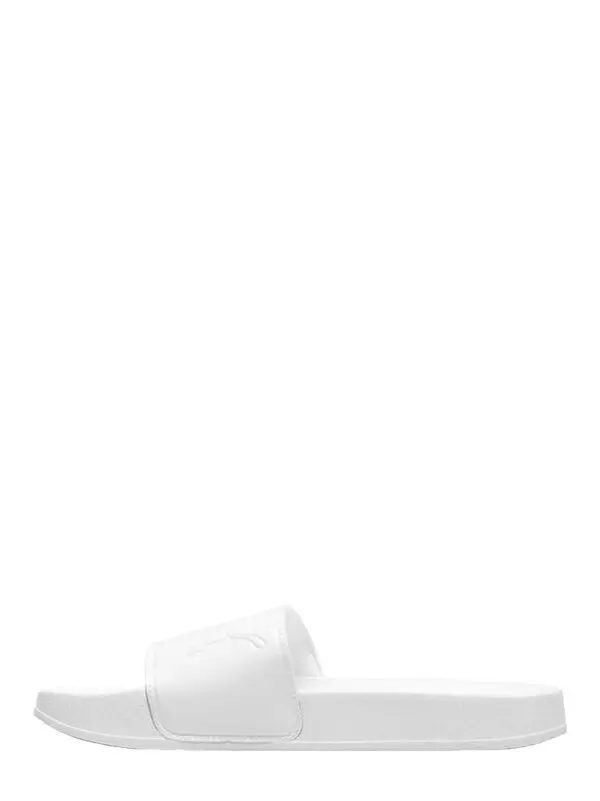 PUMA Leadcat Patent Slide Sandals - White