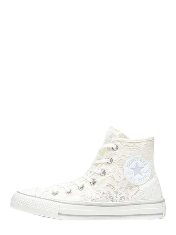 CONVERSE Chuck Taylor All Star High Top Floral Lace Sneakers - White
